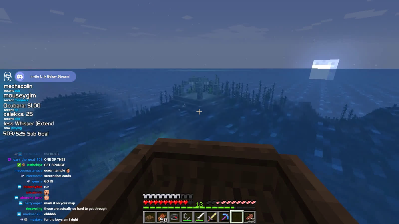 Streamer Finds Minecraft Water Dungeon