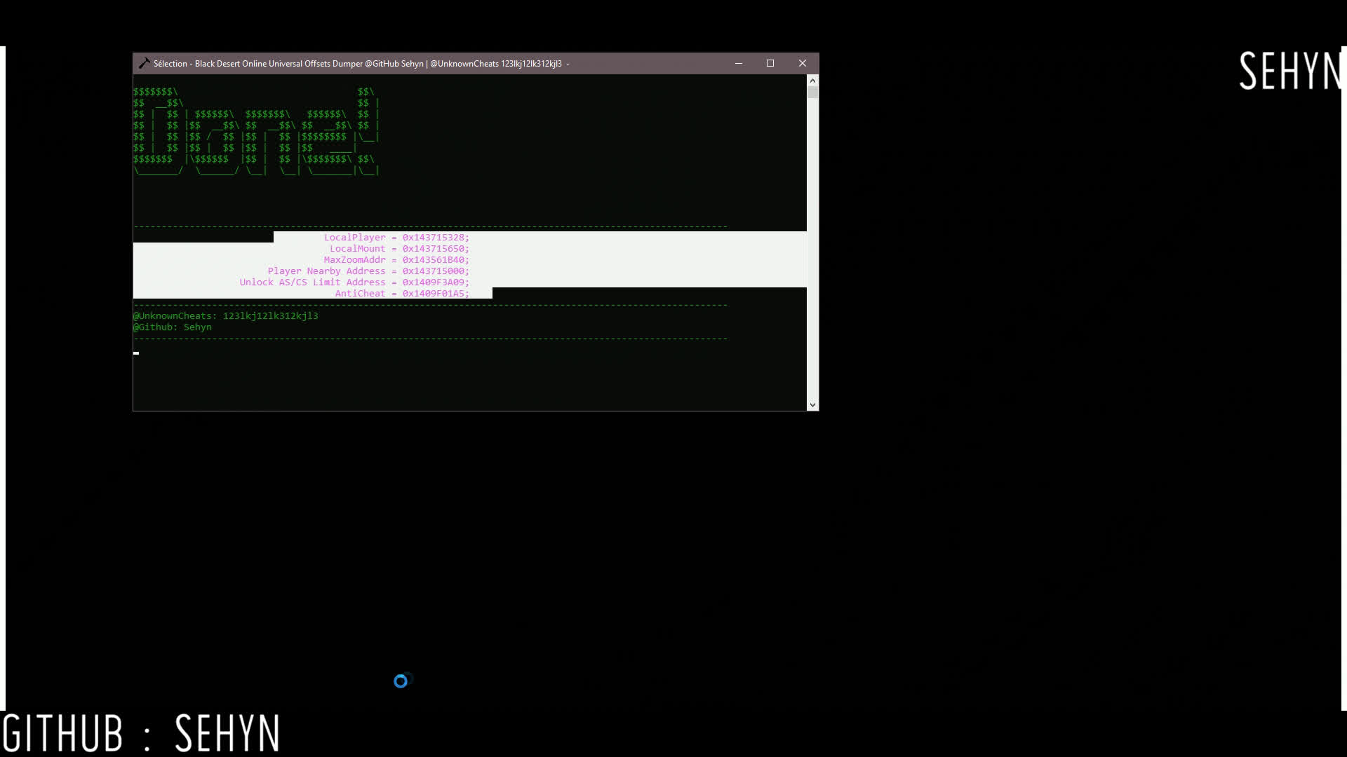 BDO Universal Dumper Open Source