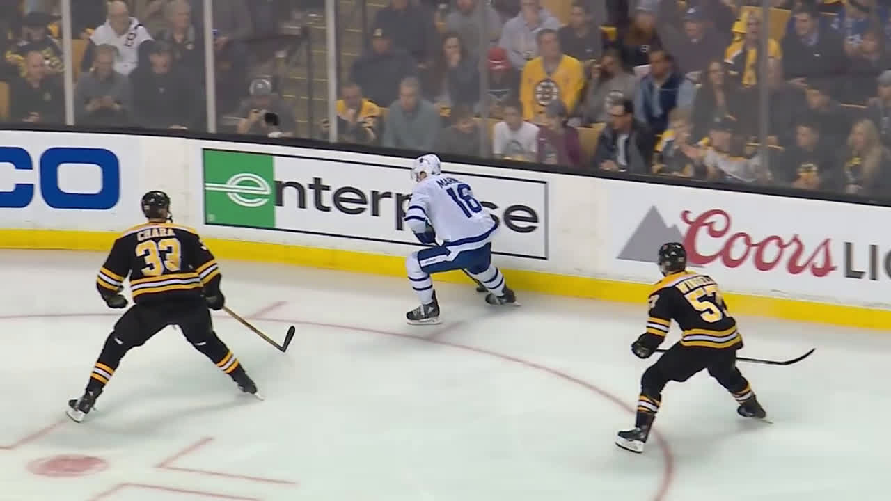 Kadri lands vicious hit on Wingels and game misconduct