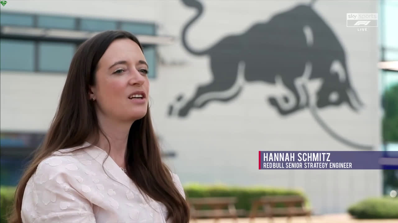 Red Bull Racing Senior Strategy Engineer Hannah Schmitz speaks to Sky ...