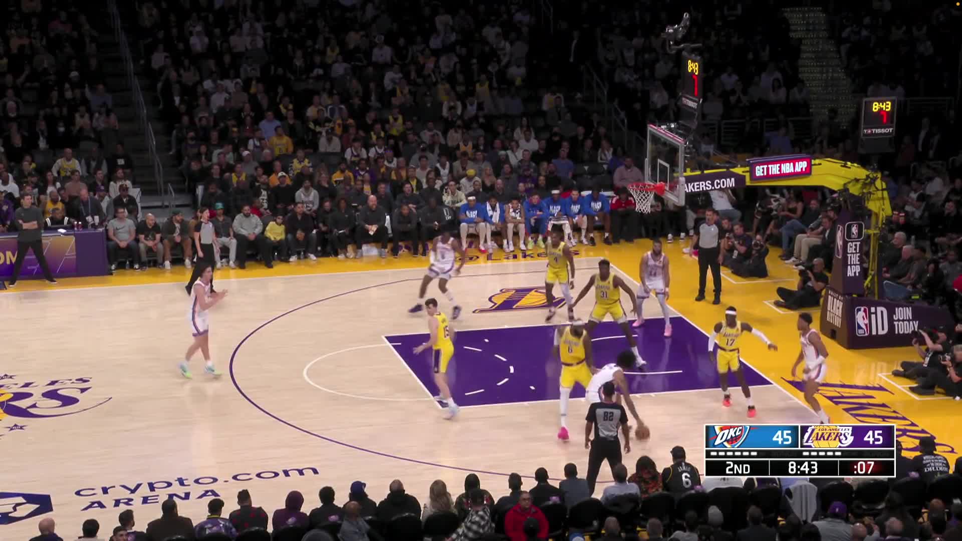 [Highlight] While LeBron goes for his record, OKC are on fire from ...