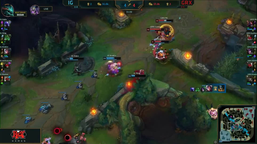 [2018][Worlds](D2) IG vs GRX: IG Dive into Counter Dive