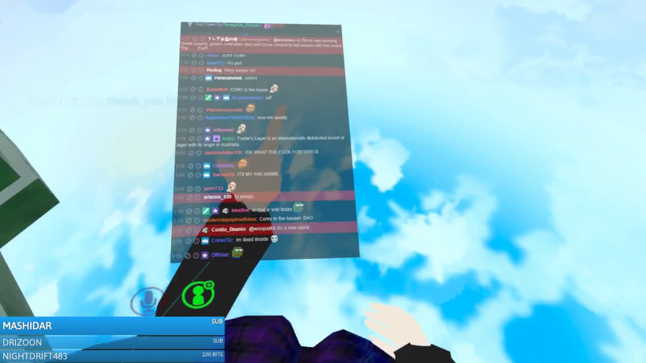 Streamer woops gets a visit from Monika in VRChat shortly after playing ...