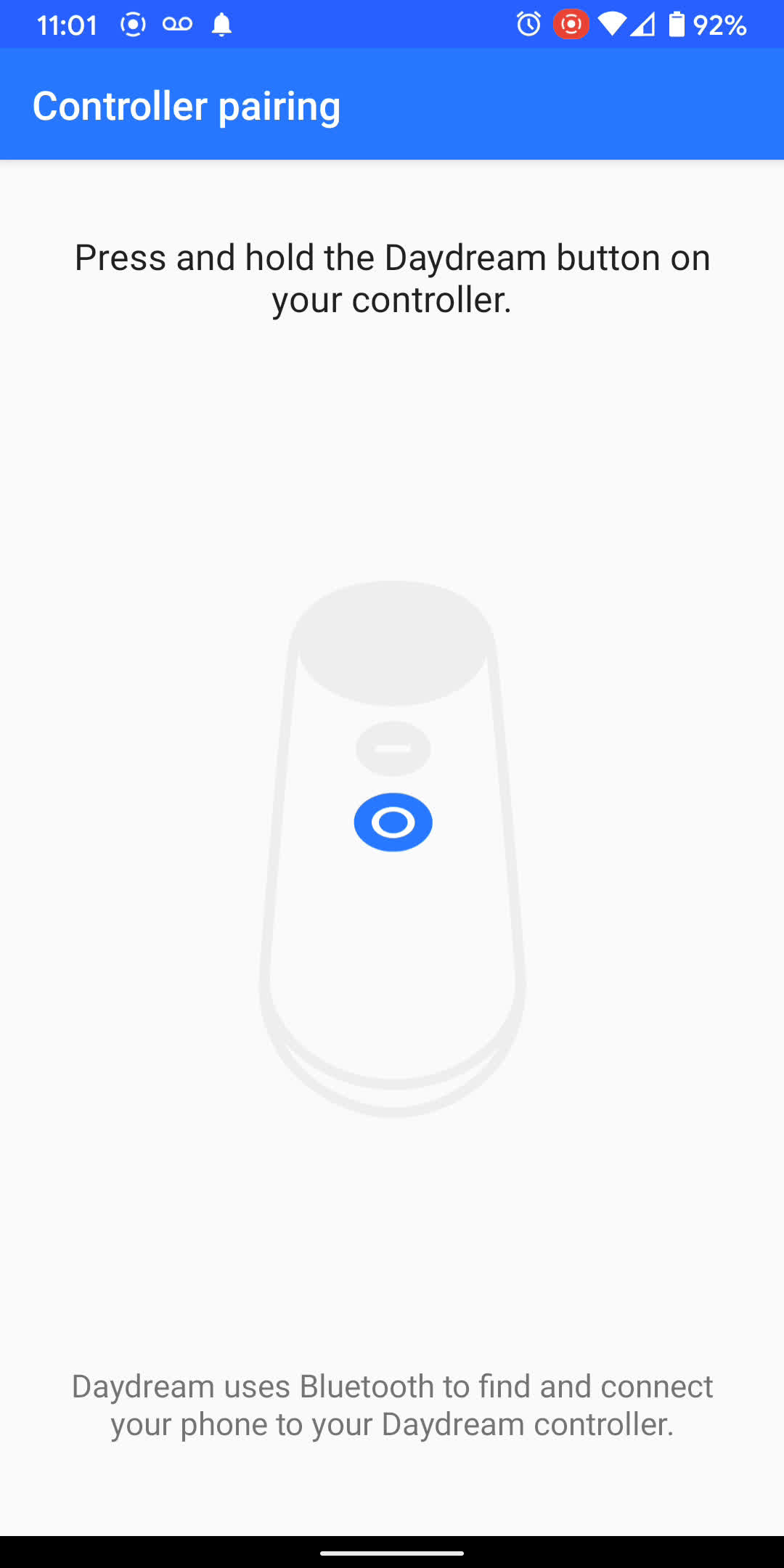 Pixel 3 daydream controller pairing attempt