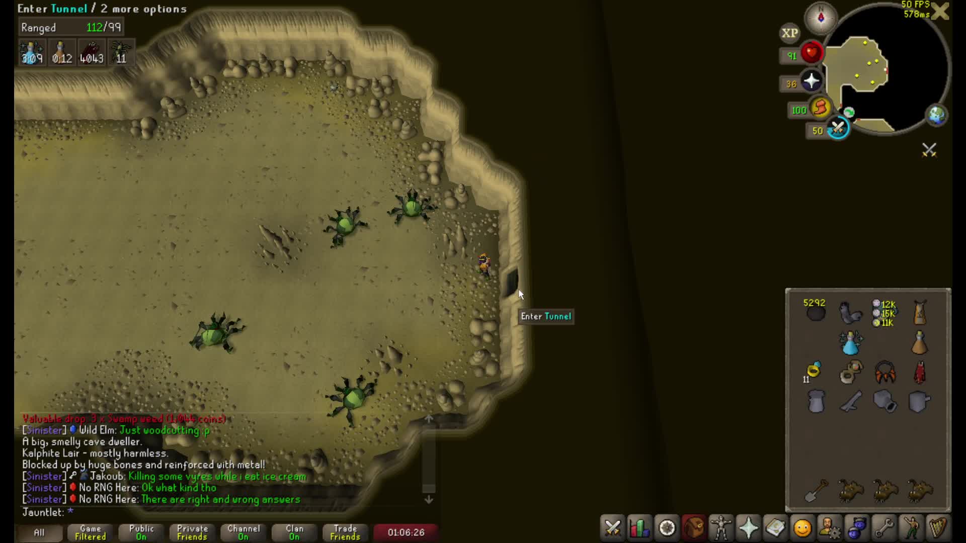 TIL There's a shortcut between the Kalphite Lair and the Dorgesh-Kaan ...