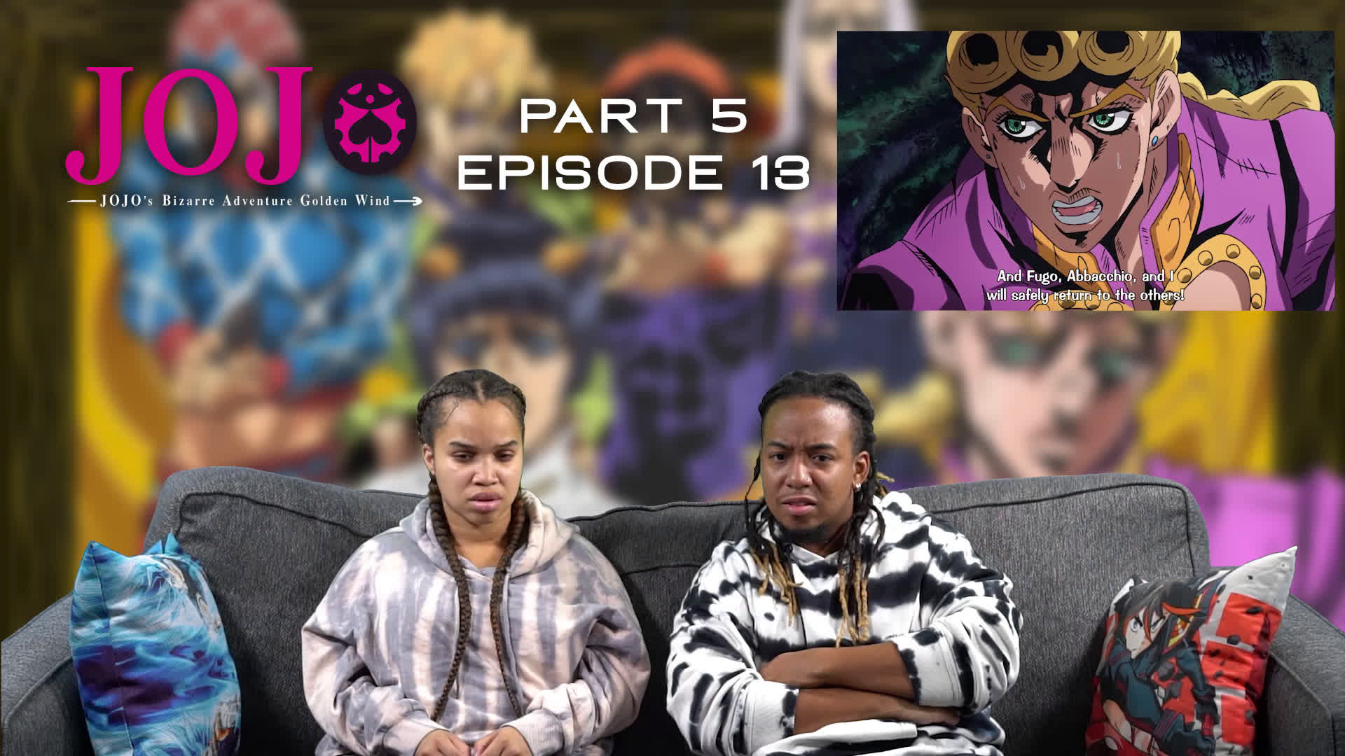 Watch Man in the Mirror and Purple Haze | JJBA Part 5 Ep 13 | Streamable