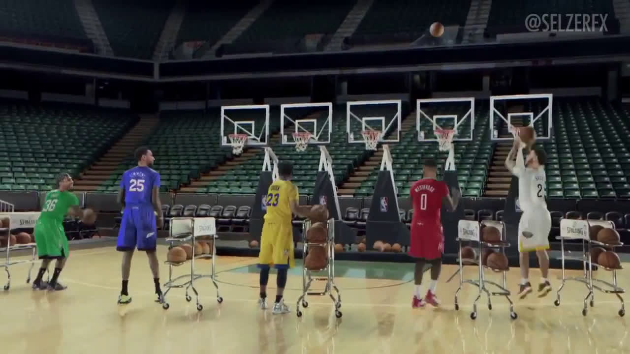 Jingle Hoops commercial but with different shooters