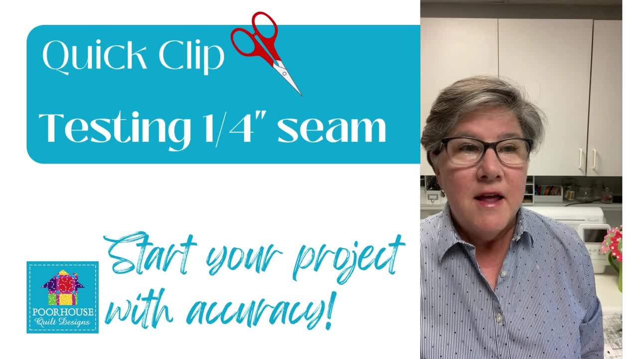 Watch Kris' Quick Clip - 1/4" Seam Allowance | Streamable