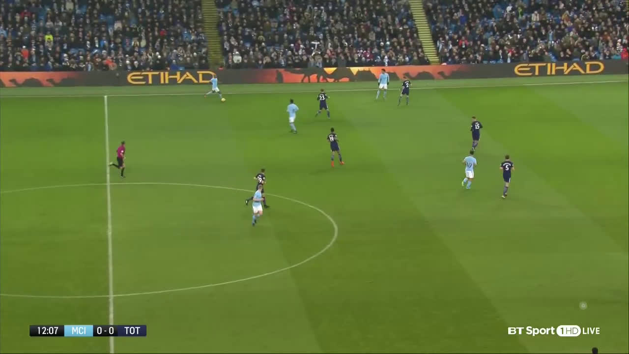 Man City build up Spurs 2