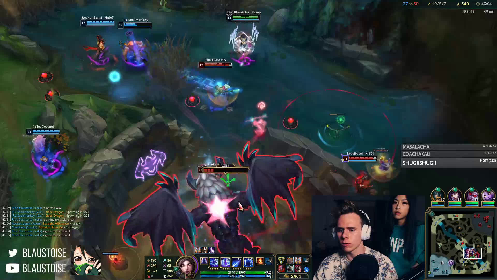 Riot Employee losing 40+ minute game in the most tilting way possible