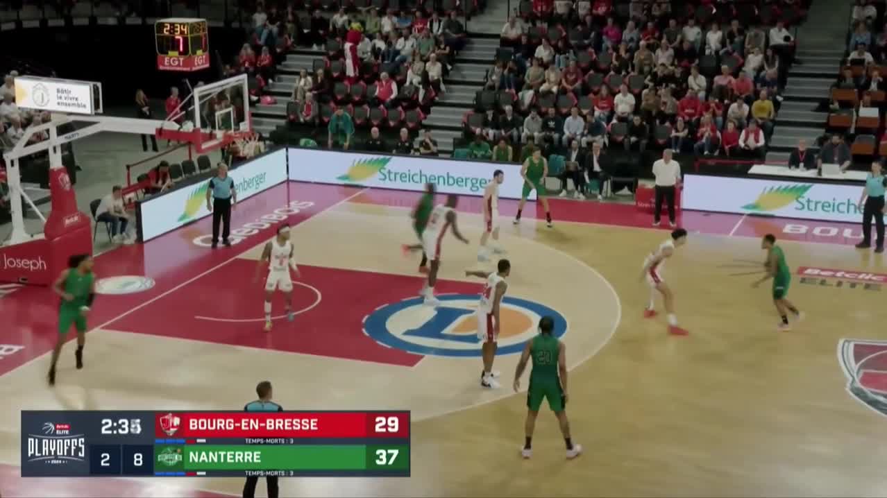 Watch Risacher commits foul on drive, leads to FT's vs Nanterre ...