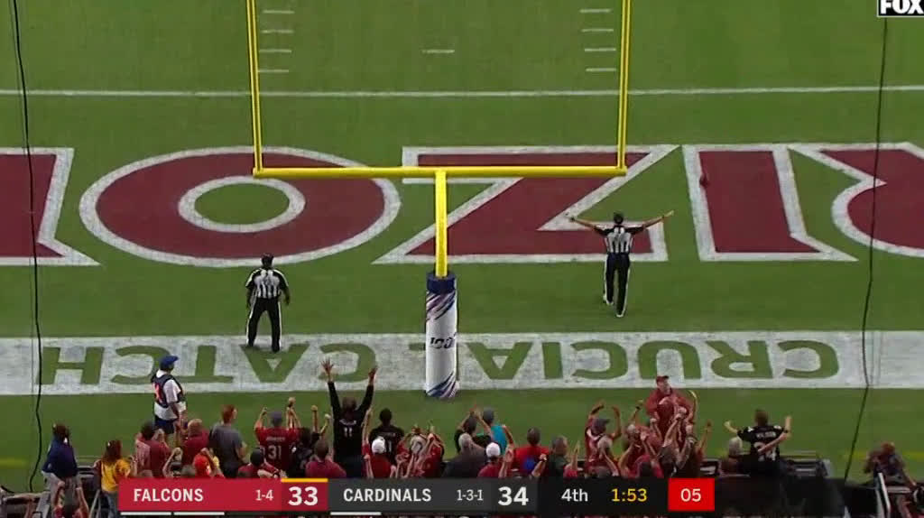 Week 6 2019 - Matt Bryant missed extra point