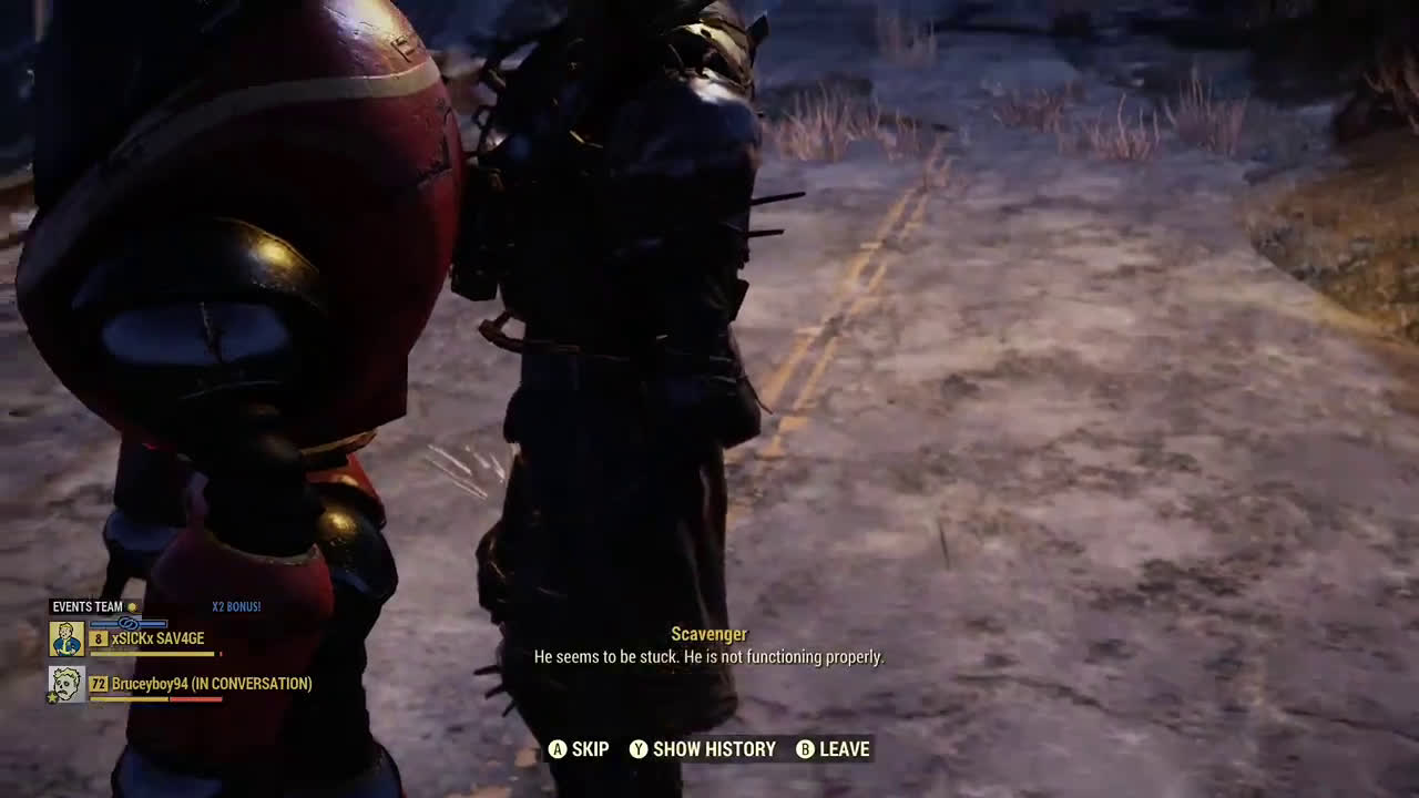 Fallout 76 scavenger encounter gone wrong