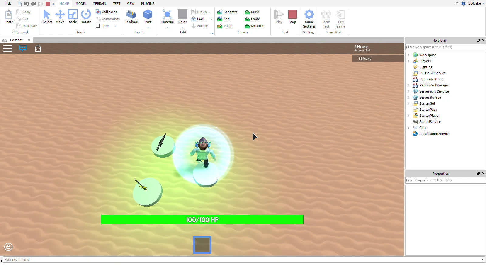 Published as Combat - Roblox Studio 3_31_2018 7_02_13 AM