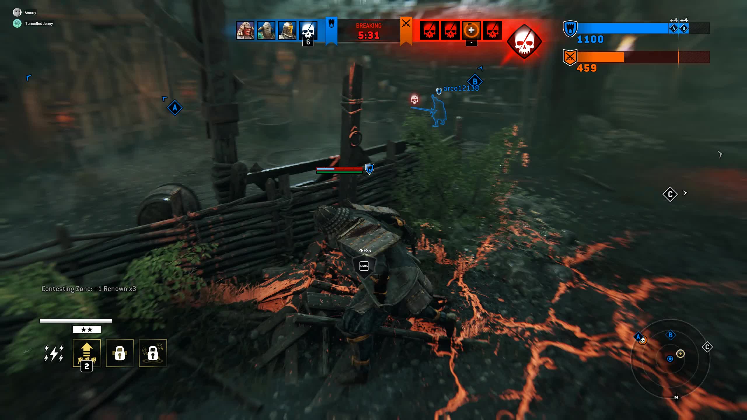 dbd player in for honor