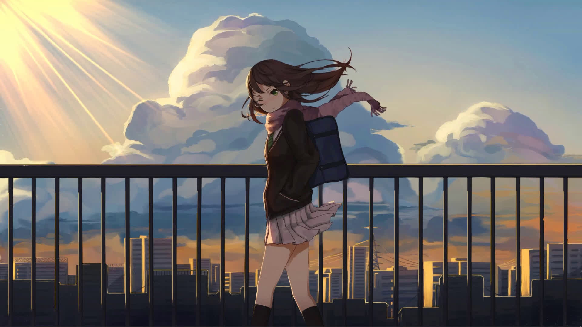 Rin Shibuya - After School Stroll Anime Live Wallpaper