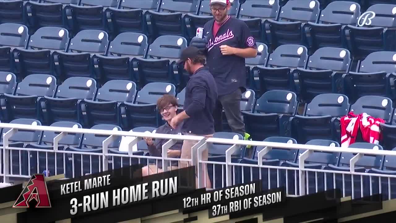 Watch Ketel Marte 3-run homer in the second deck to make it 5-1 Diamondbacks. | Streamable