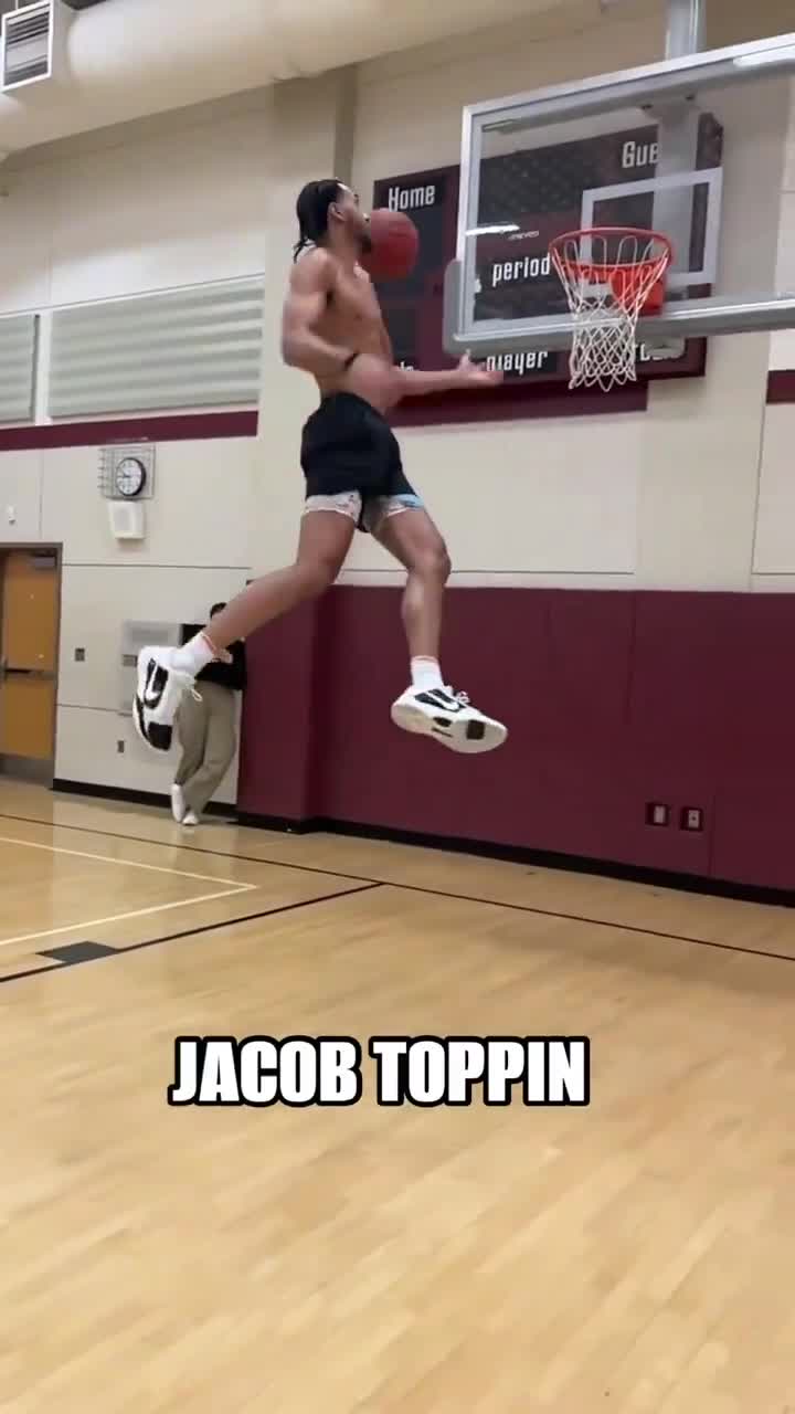 Watch Jacob Toppin's apparent All-Star Dunk Contest Final Round Dunk ...