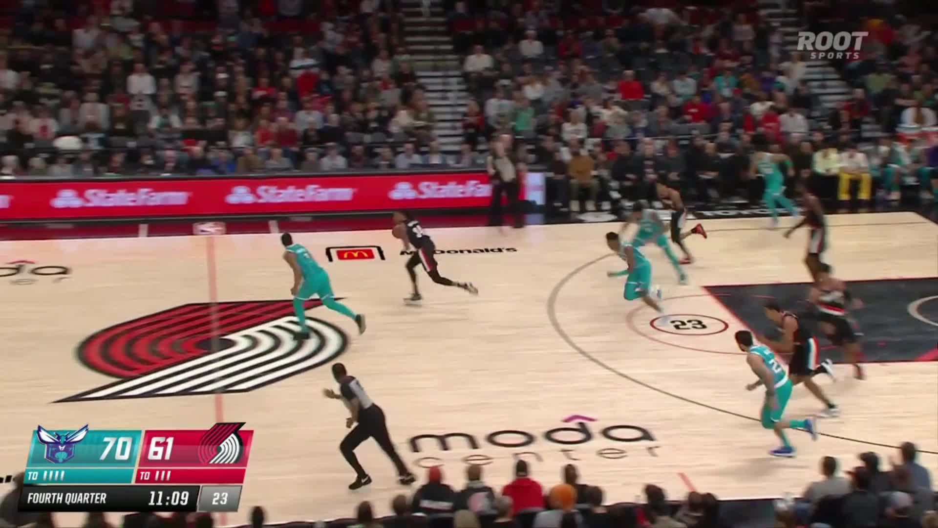 Watch Ant beats the shot clock with the two hand dunk then Matisse gets his 6th steal of the ...