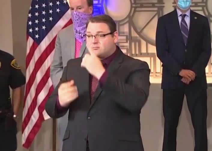 Houston sign language guy on spreading the virus