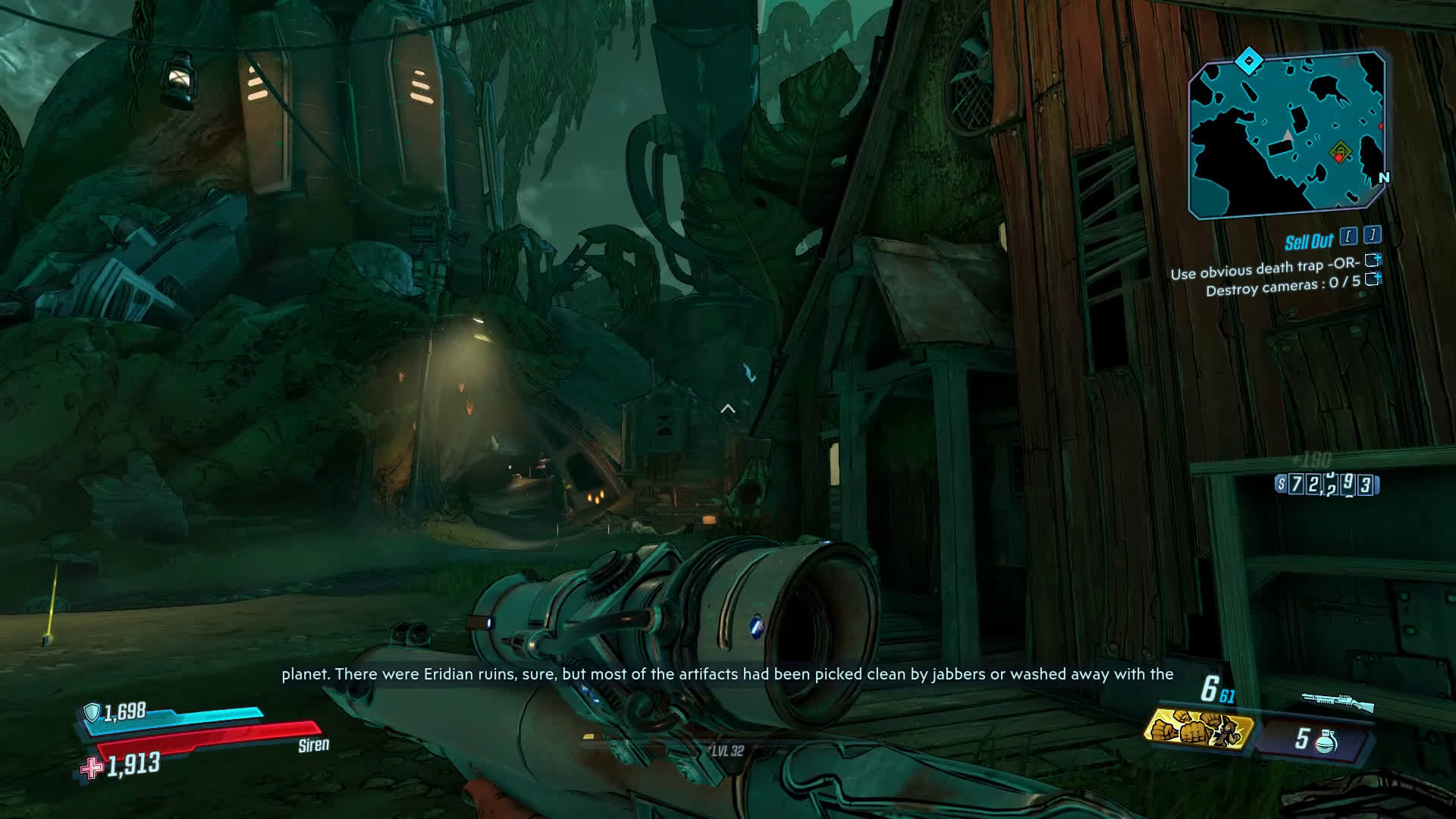 The red jabber takes flight