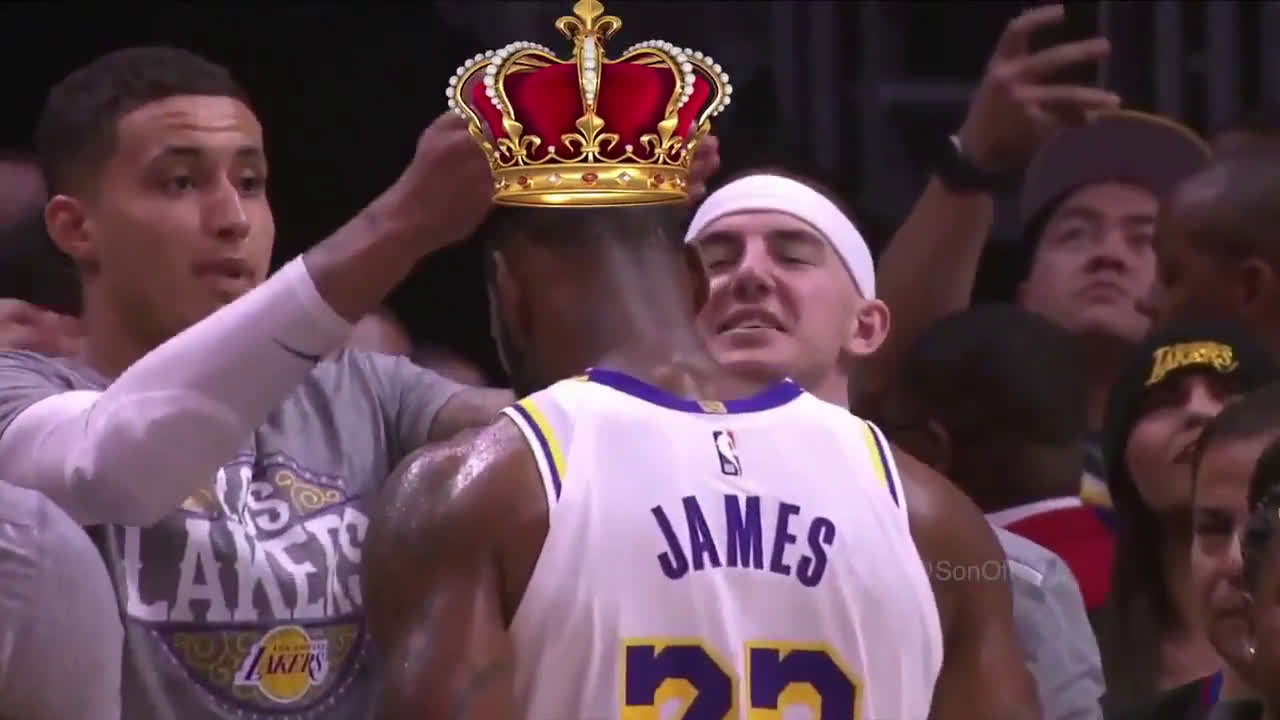 Watch Kyle Kuzma crowning the King | Streamable