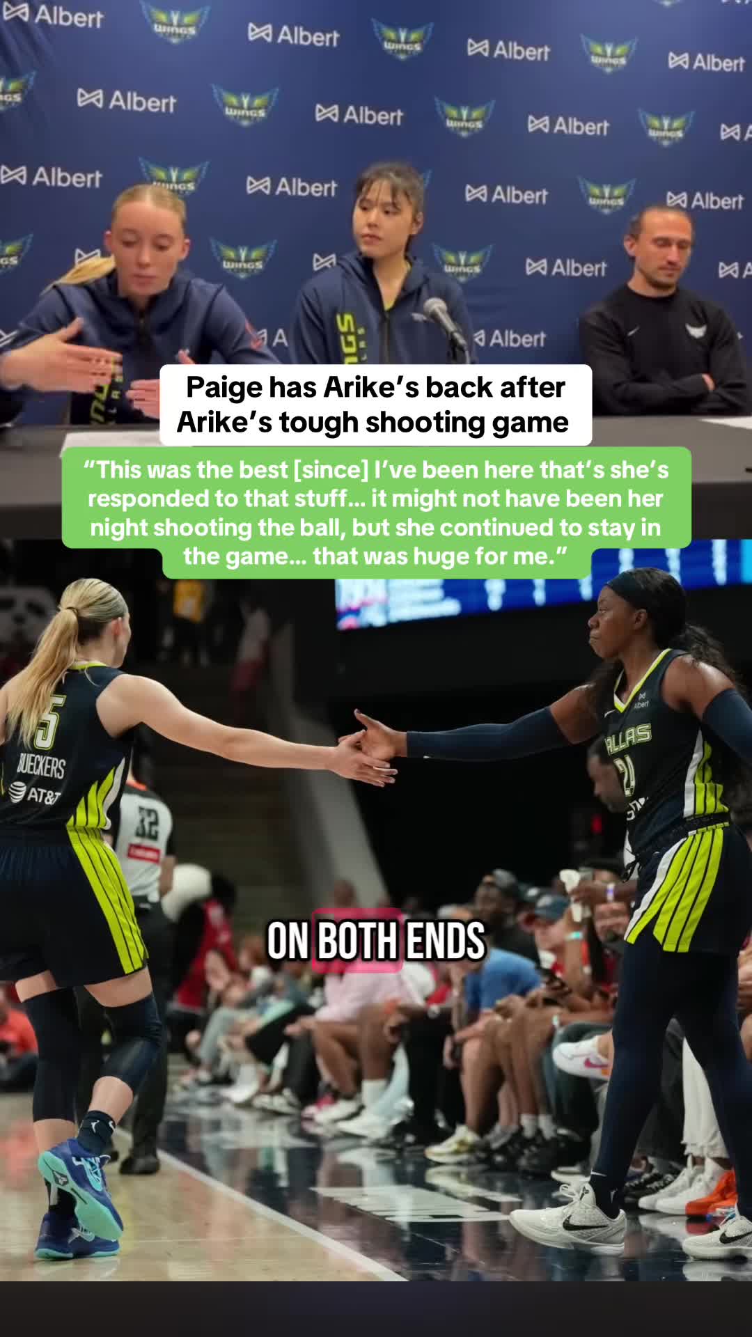 Watch Paige is a real one. (Via @grantafseth/YT) #wnba #womensbasketball ... | Streamable