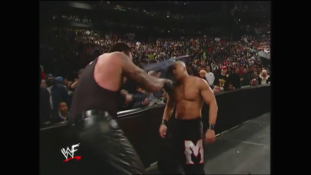 undertaker gets revenge for being eliminated, royal rumble 2002