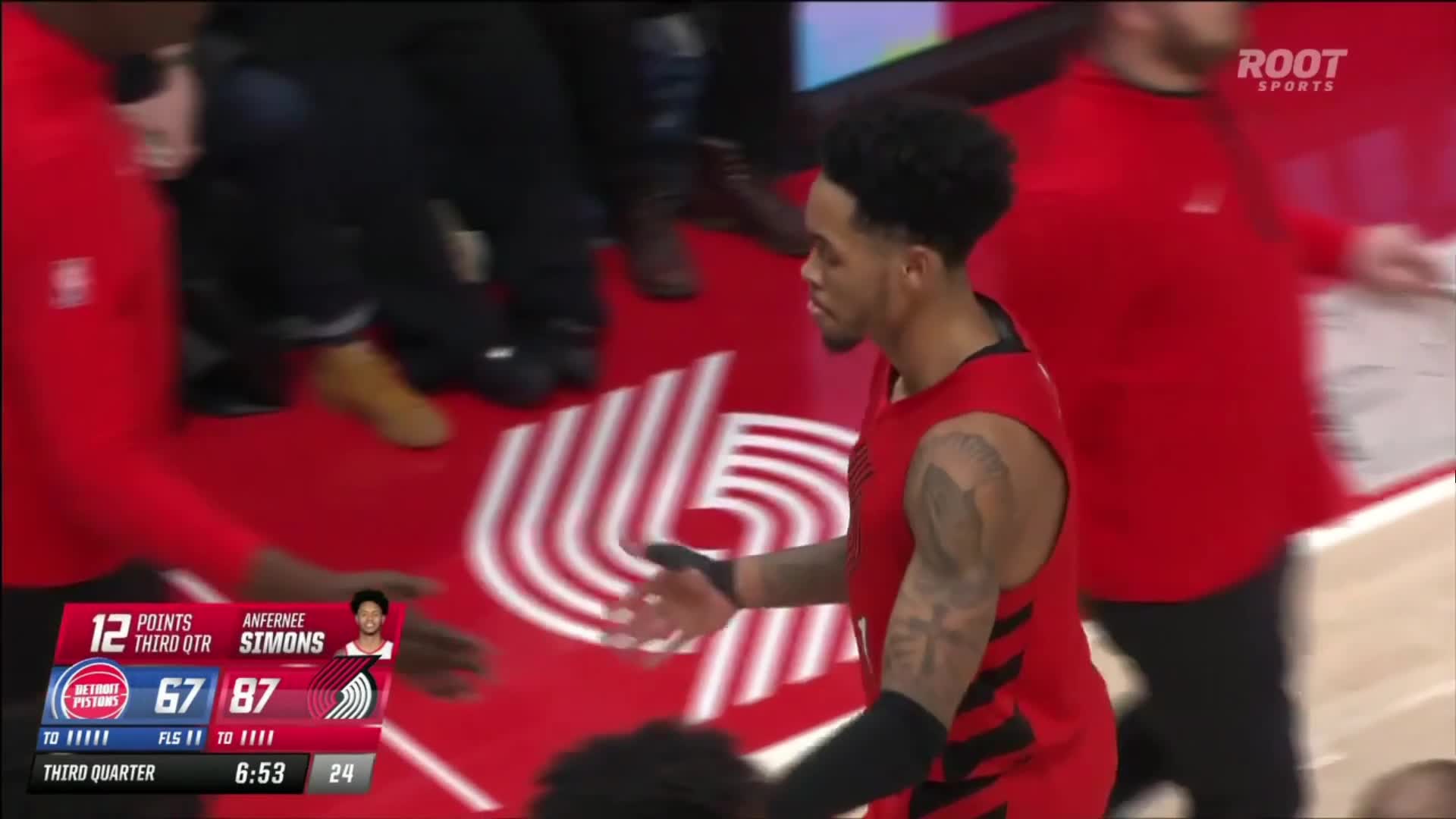 Watch Ant with the save to prevent the back court and then Ant drills the three | Streamable