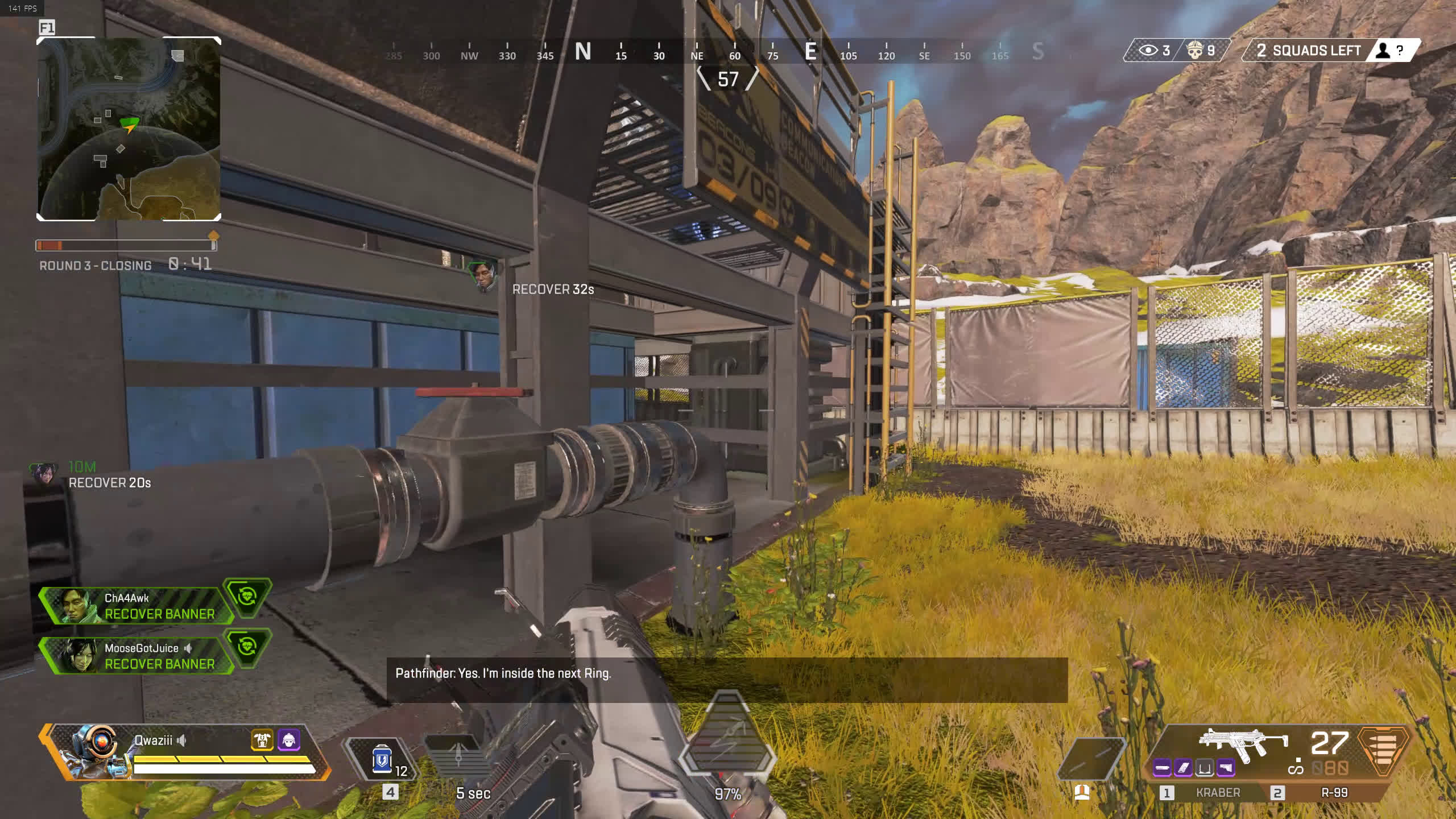 Disgusting 1v5 clutch for win (MOOSE THROWS UP) - Apex 3/26/20