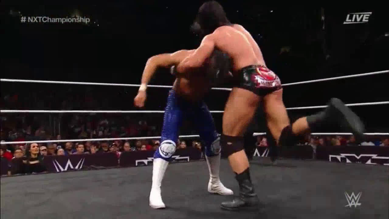 Andrade Future Shock DDT Drew Mcintyre