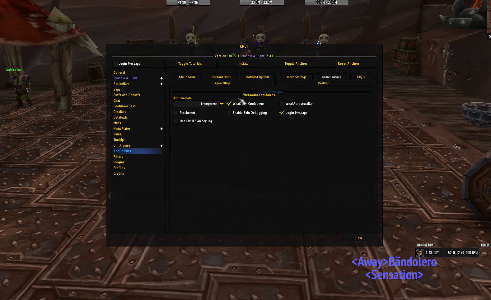 Enabling Buff,Debuff,CD Timers AddonSkins