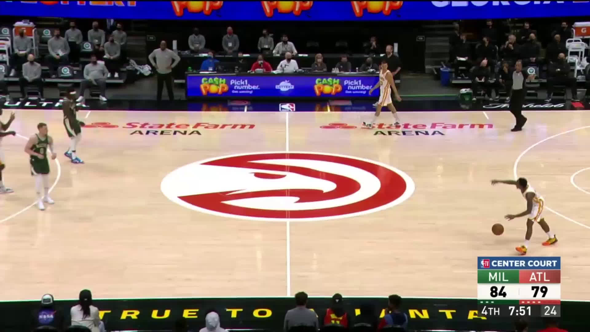 "away" action / hand-back