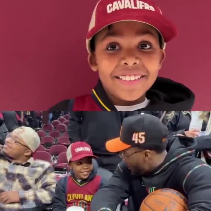 Watch [NBA] on X: Donovan makes Dilan’s day. Spida gifted a young Cavs ...