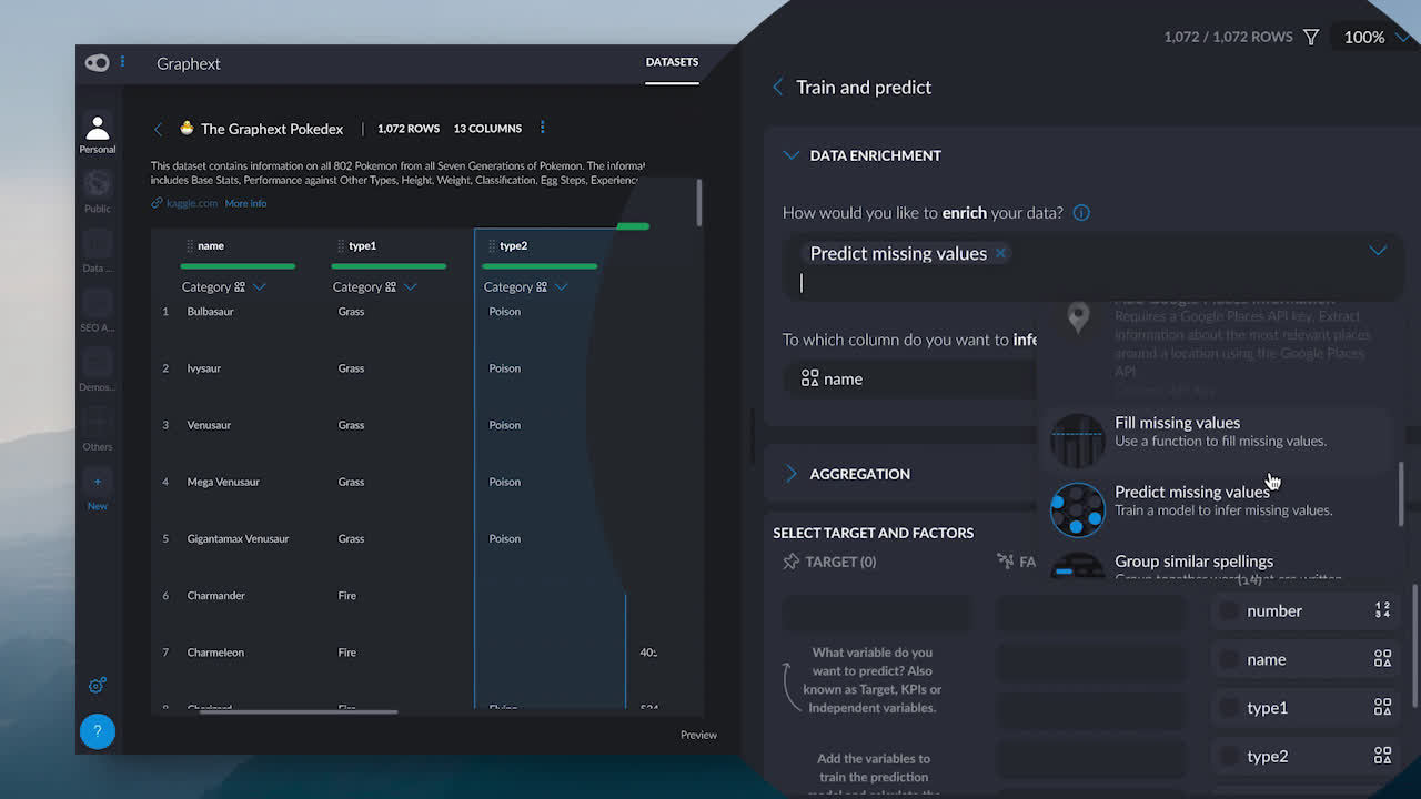 Watch Data Enrichment - Predict Missing Values | Streamable