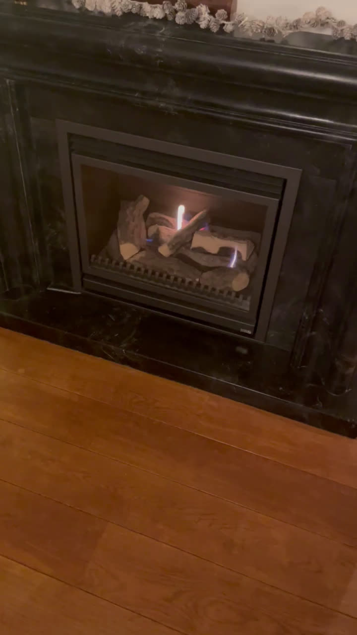 Turn on fire place Siri