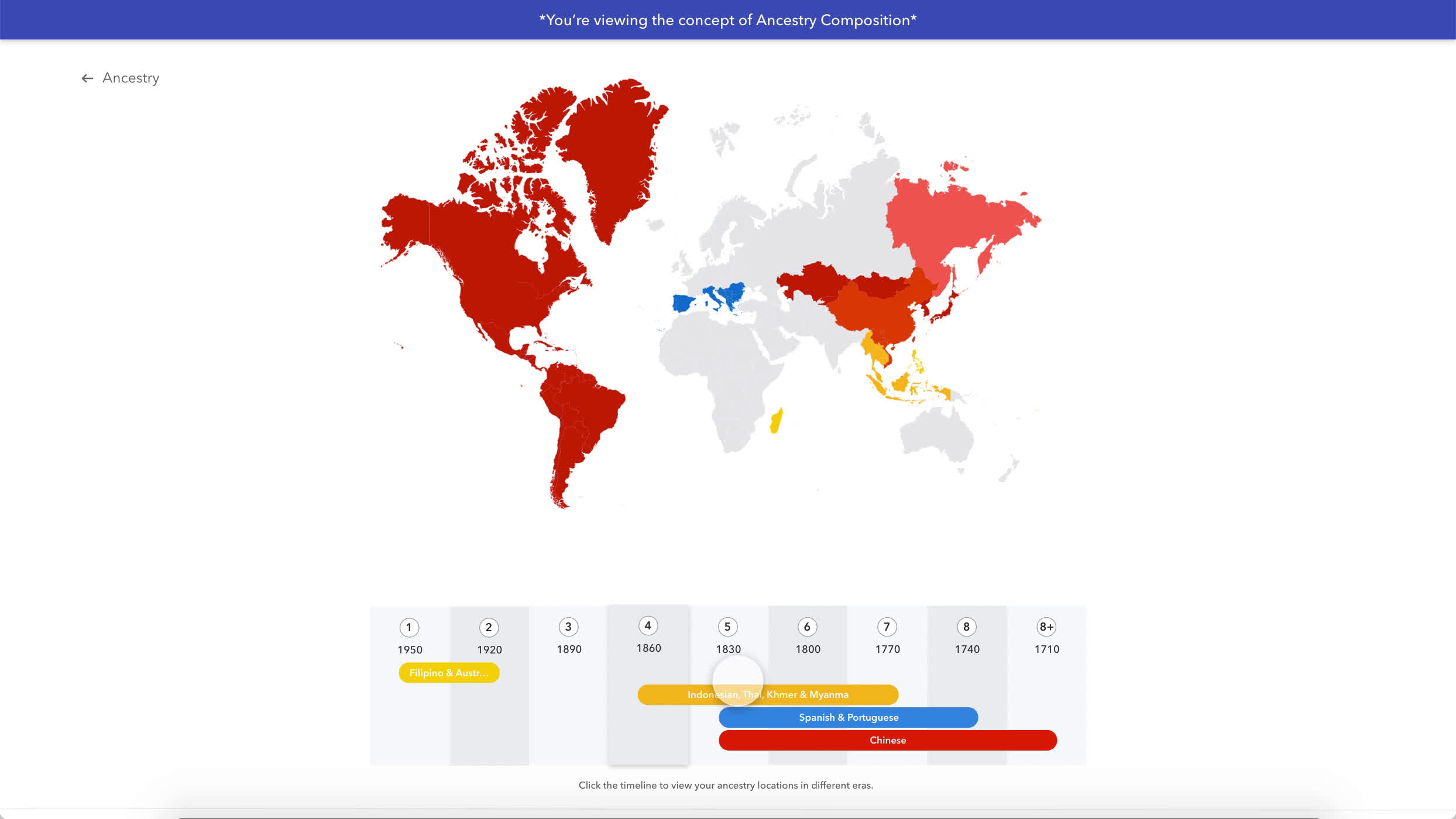 23andMe AC/Timeline Concept