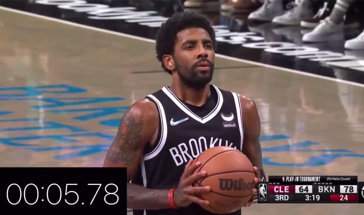 [Highlight] Kyrie Irving takes over 10 seconds to get the freethrow off