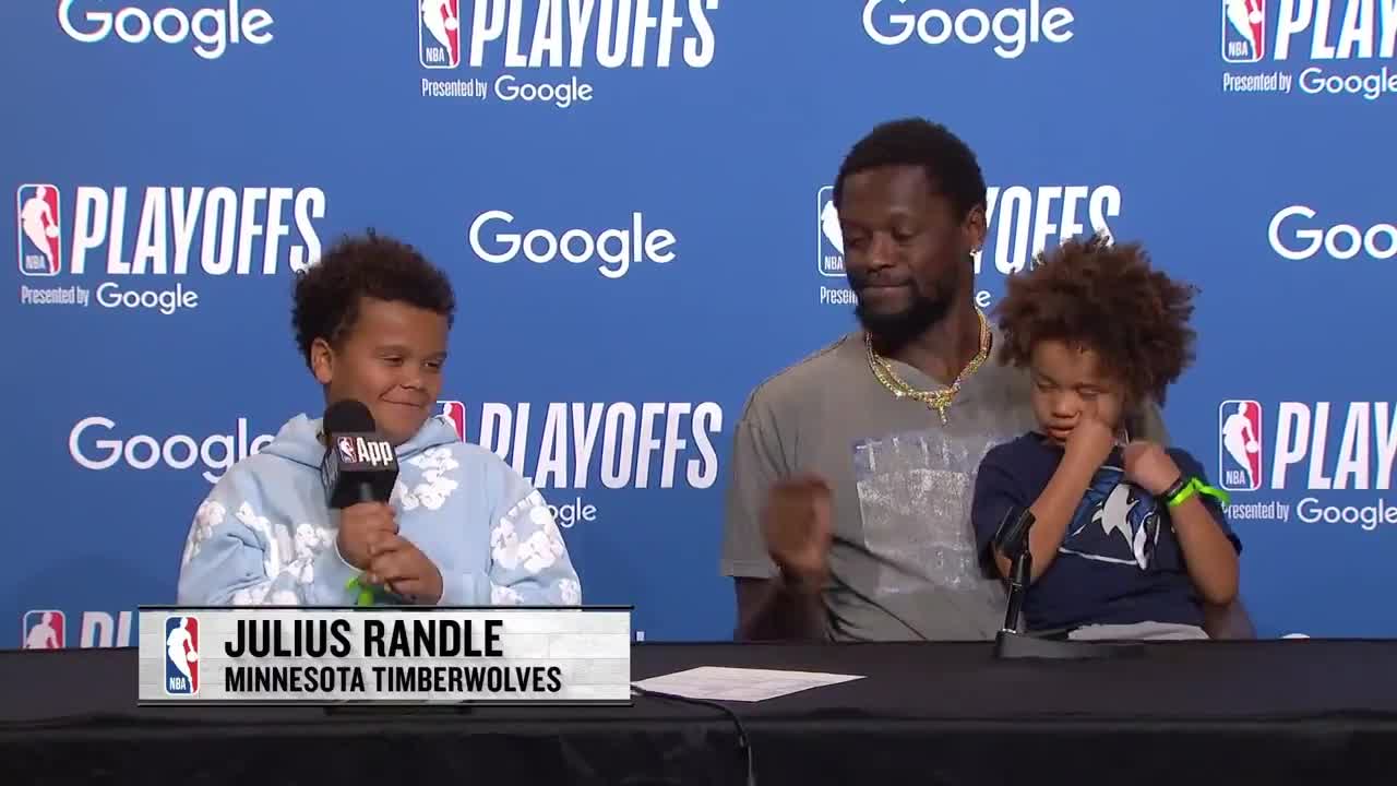 Watch Julius Randle's oldest son Kyden talking about his dad: “I like ...