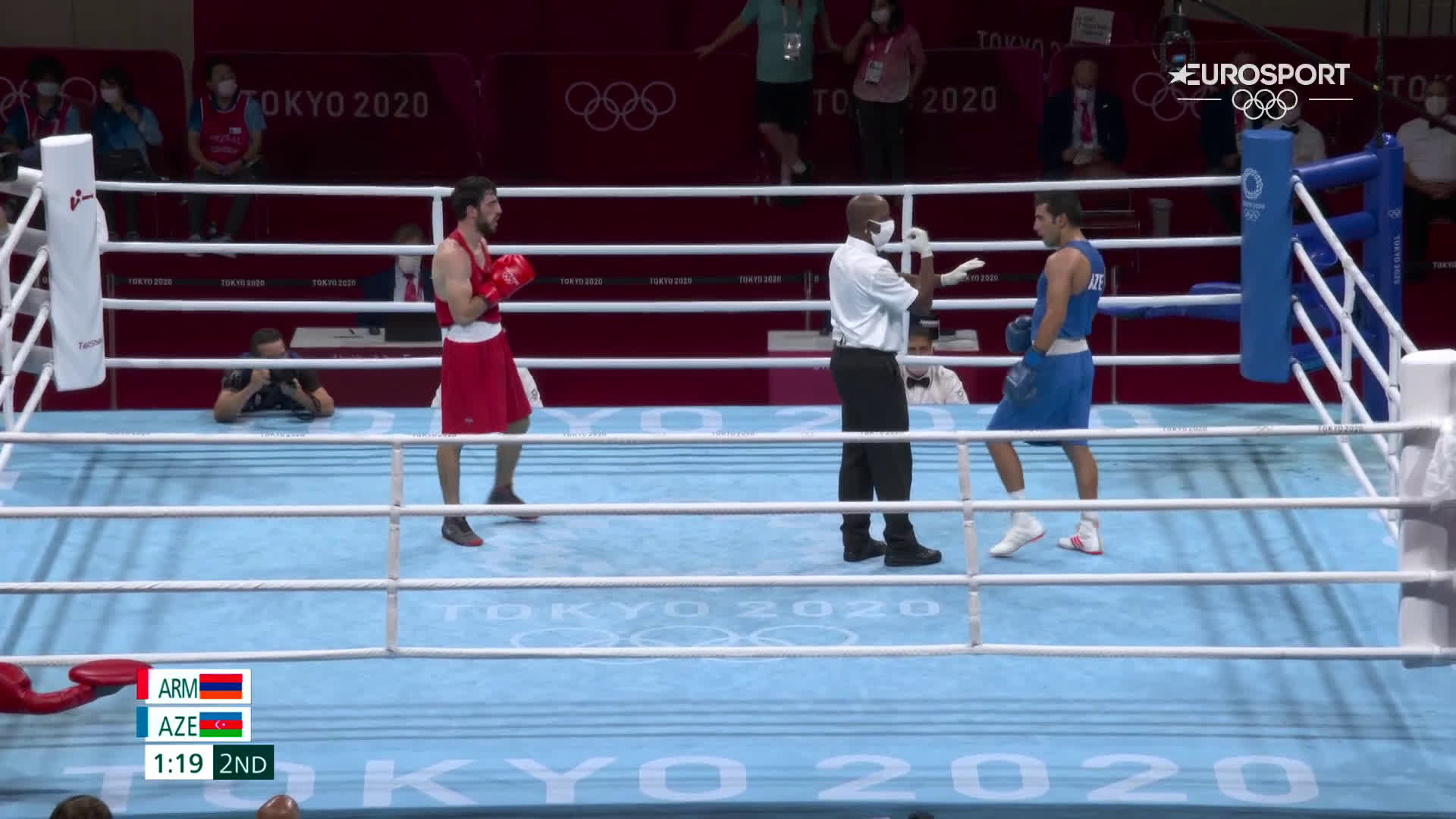 Tokyo.2020.Lightweight.Boxing.Round.of.16.Bachkov.vs.Chalabiyev.31.07. ...