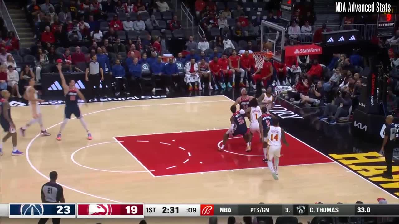 Johnson tip in vs Wiz