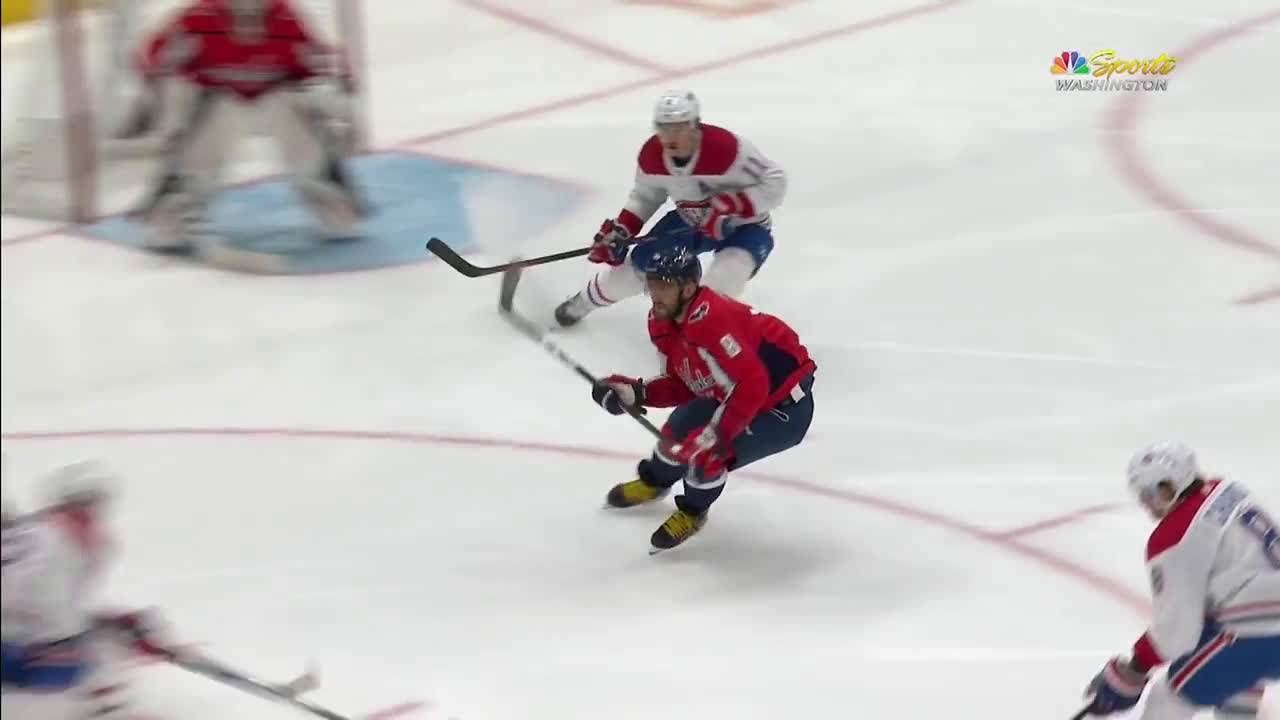 Alex Ovechkin Completely Flatten Jonathan Drouin With Huge Hit