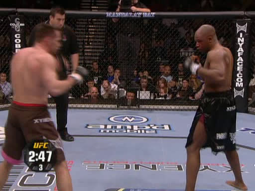 After getting beat up for the first 2 round, David Loiseau - with his ...