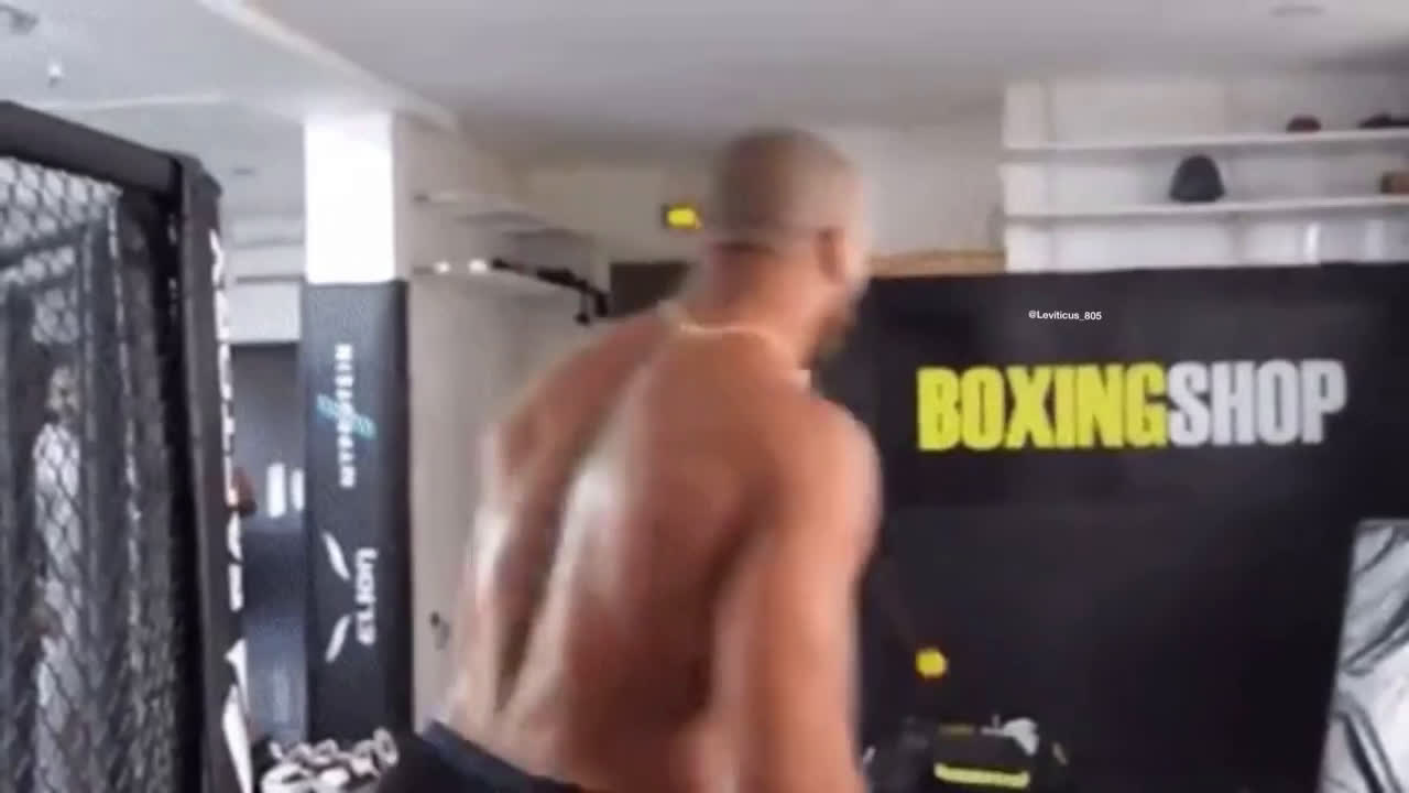 Watch Cyril-Gane-Training-Reflexesdodging-small-ball | Streamable