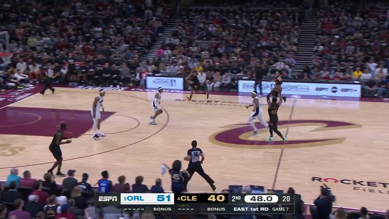 Watch NBA - 12-2 CAVS RUN ‼️ Sam Merrill sinks the 3-pointer to give the Cavs life in the 2Q of ...