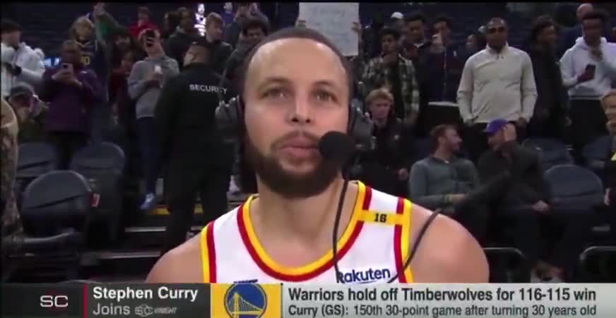 Watch Curry post game | Streamable