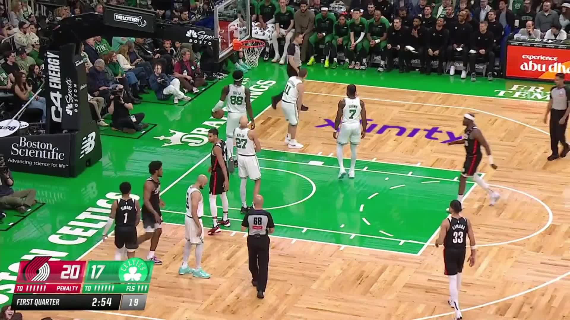 Watch Scoot grabs the rebound, takes it up the floor, and scores the and-1 | Streamable