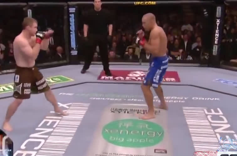 GSP head kicks and finishes Matt Hughes