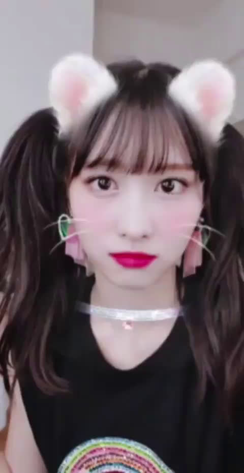 Twicetagram Momo Glamorous Cat filter 2