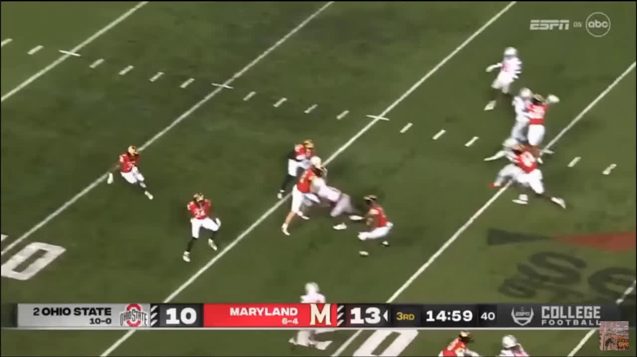 Jacob Copeland kick return v OSU
